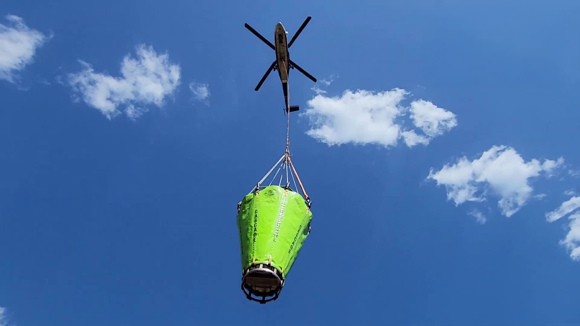 Cascade Helicopter Firefighting Bucket Solution
